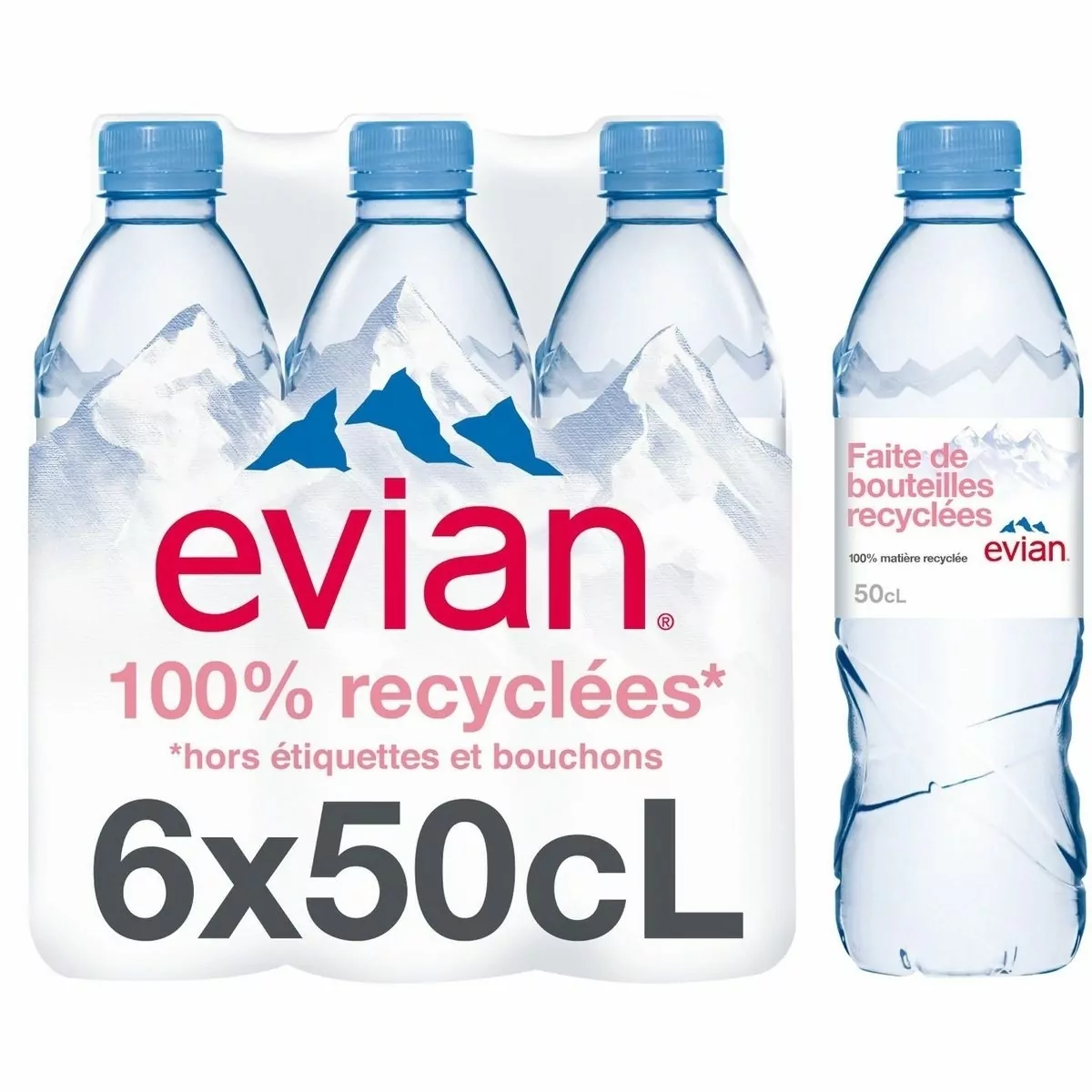 Evian water - 500ml x 6 - Evian | Yachtneeds